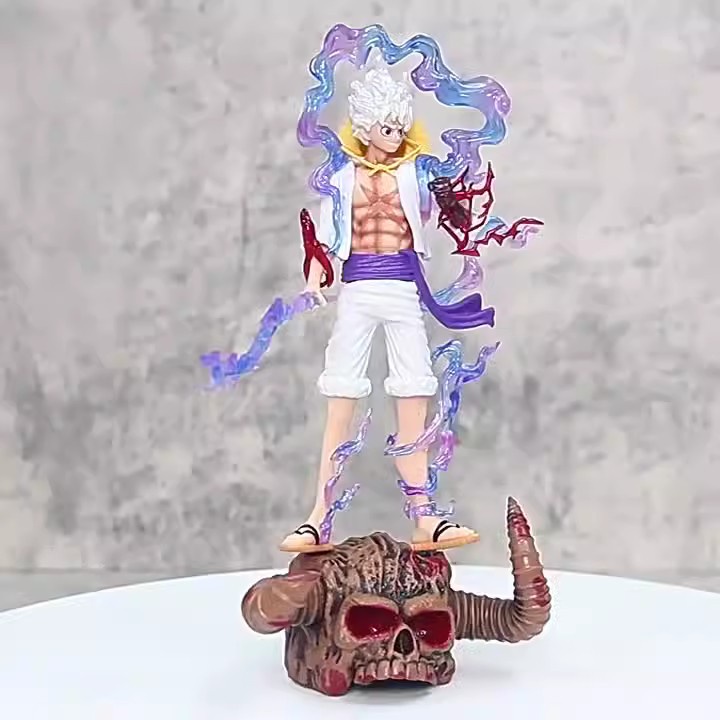 One piece ox head Nika Luffy fruit awakening five-gear Apollo form hand ...