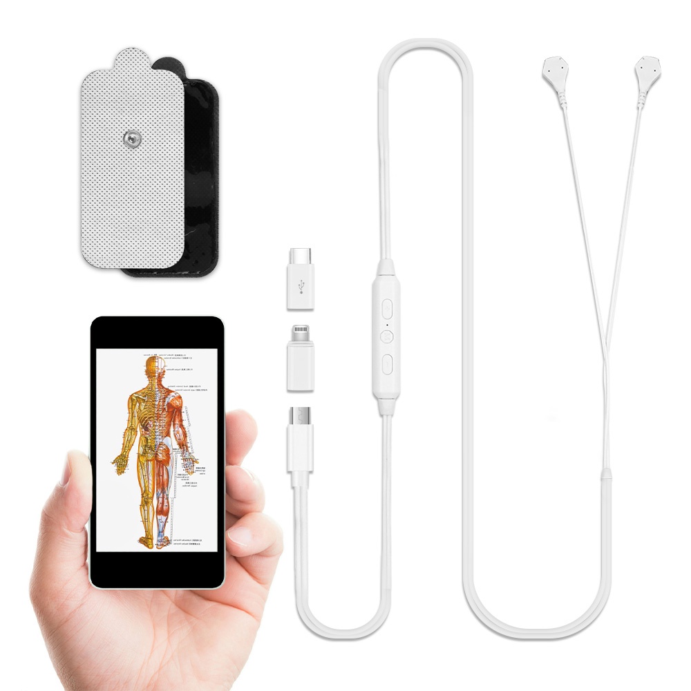 Portable Mini Pulse Body Massager Mobile Phone Control EMS Muscle ...