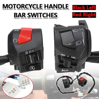 Left And Right Switch (universal ) Motorcycle Handlebar Mount On Off ...