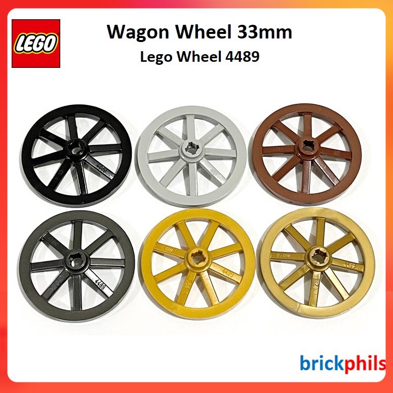 Lego Wheel 4489 - Wagon Wheel 33mm (4pcs per Lot) | Shopee Philippines