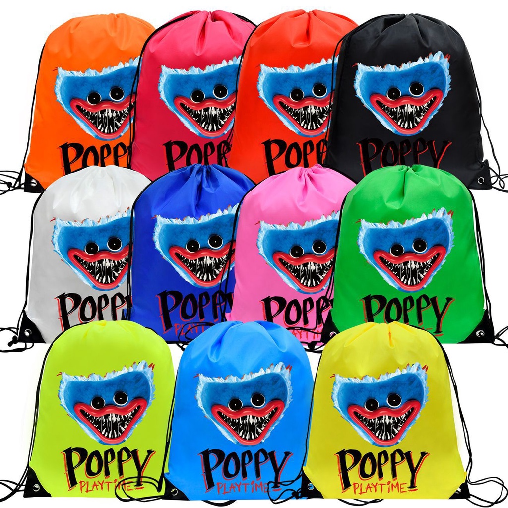 Poppy Playtime Huggy Wuggy Portable Drawstring Bag Students Waterproof ...