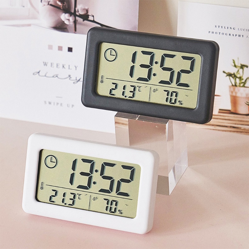 Digital Alarm Clock Electronic Digital Desktop Clock Desk Table Bedroom ...