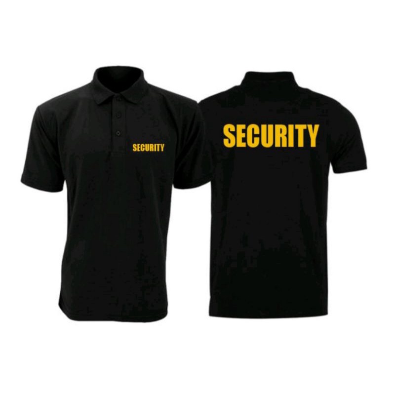 SECURITY GUARD Uniforms Officer /SECURITY POLO SHIRT BOUNCER Black and ...
