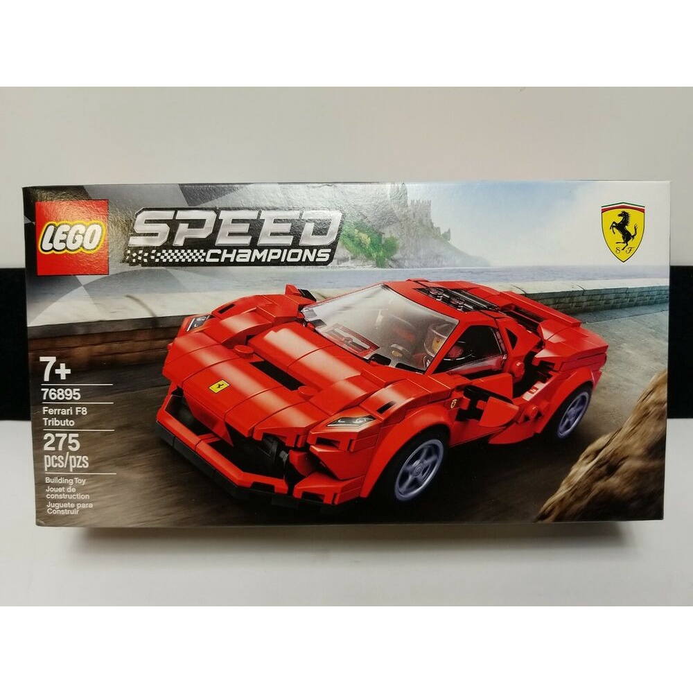 LEGO 76895 Speed Champions Ferrari F8 Tributo Racing Model Car 275-pcs ...