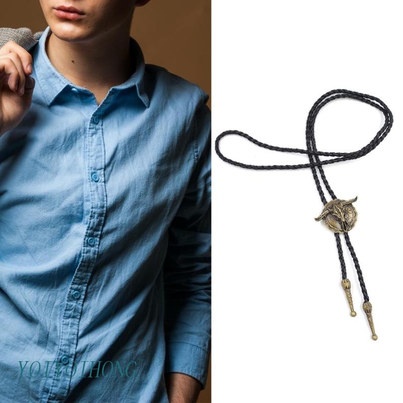 YOIOI Cowboy Tie Longhorn Bull Bolo Tie Western Vintage Bolo Tie Native ...