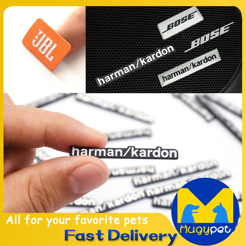 Car Speaker Sticker Audio 3D Aluminum Badge Emblem Stereo Styling Decal ...