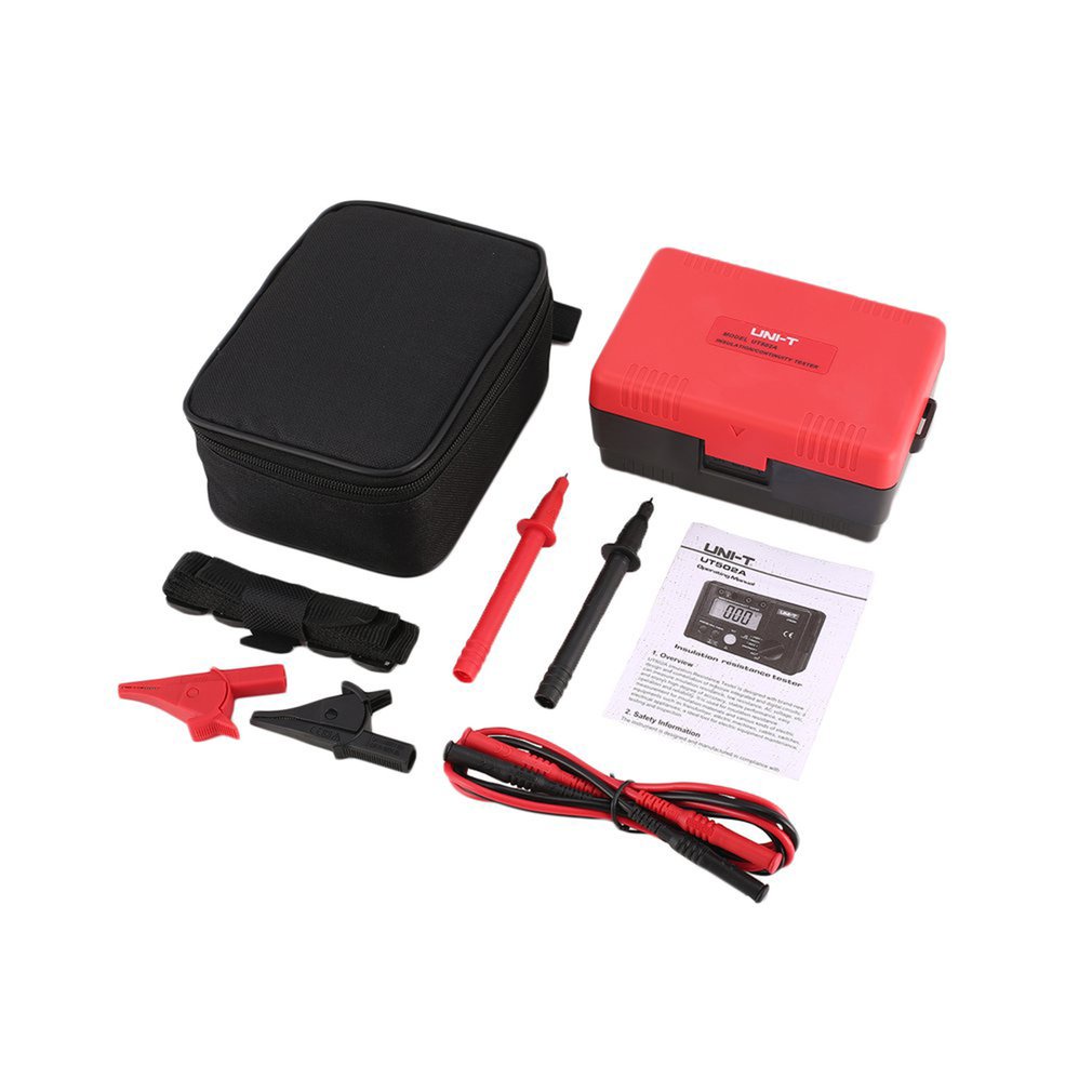 Megger Meter UNI-T UT502A Digital Insulation Resistance Tester 500 ...