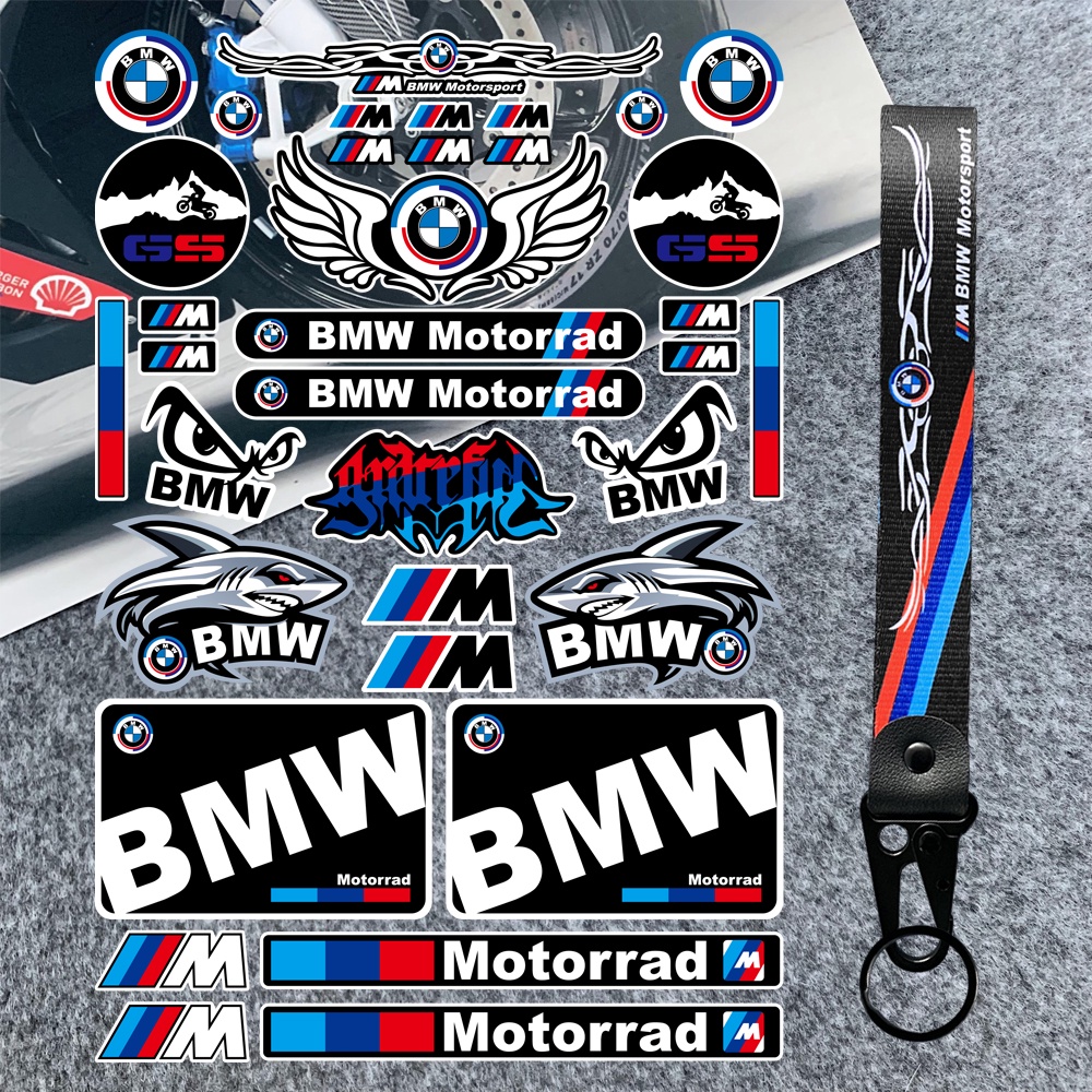 BMW Motorrad Motorsport Reflective Emblem Badge Sticker Decals for BMW ...