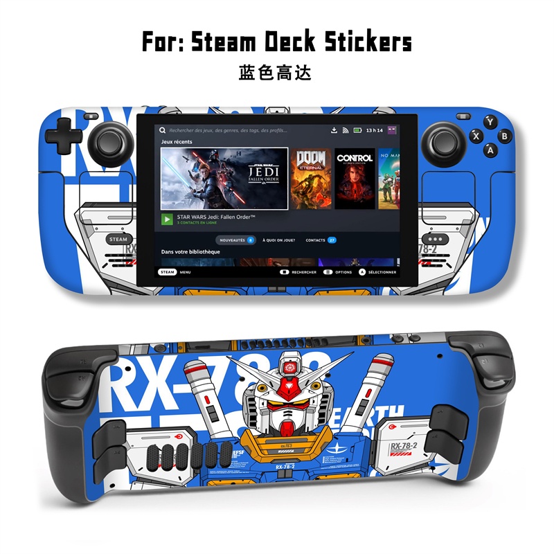 Steam Deck Skin Sticker Kawaii Cute Anime Game Pattern Full Wrap Cover ...