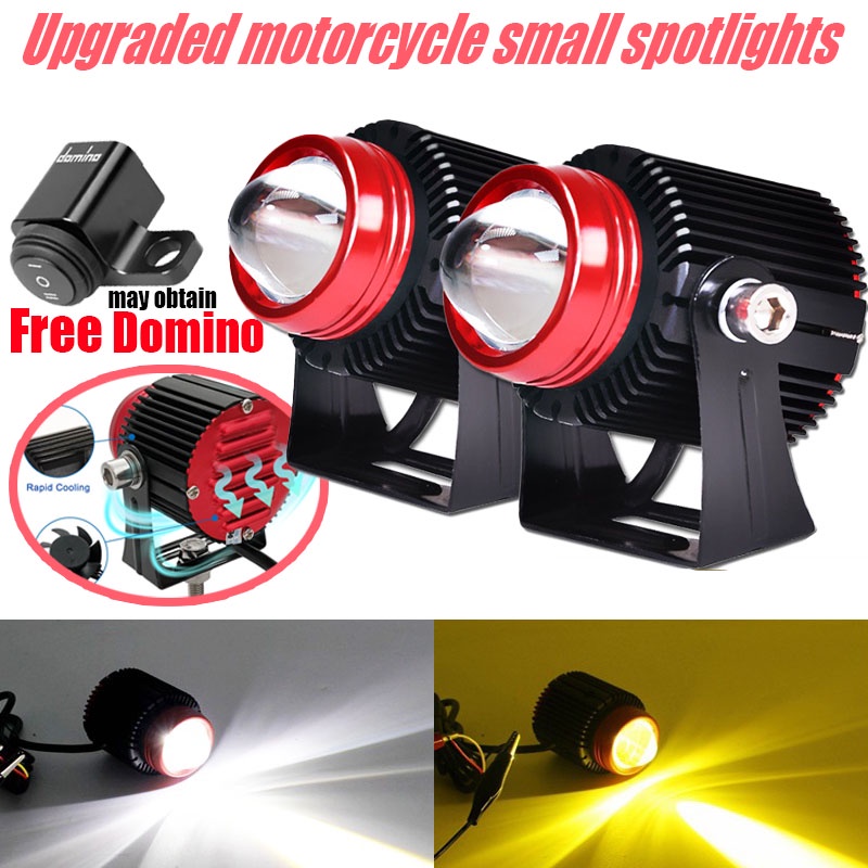 2Pcs V2 Original Dual Color Waterproof Mini Driving Light for ...