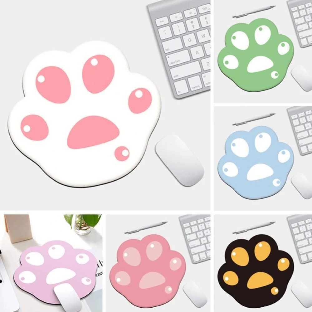 Cute Mouse Pad Anime Soft Cat Paw Laptop Mouse Mat Comfort Rubber ...