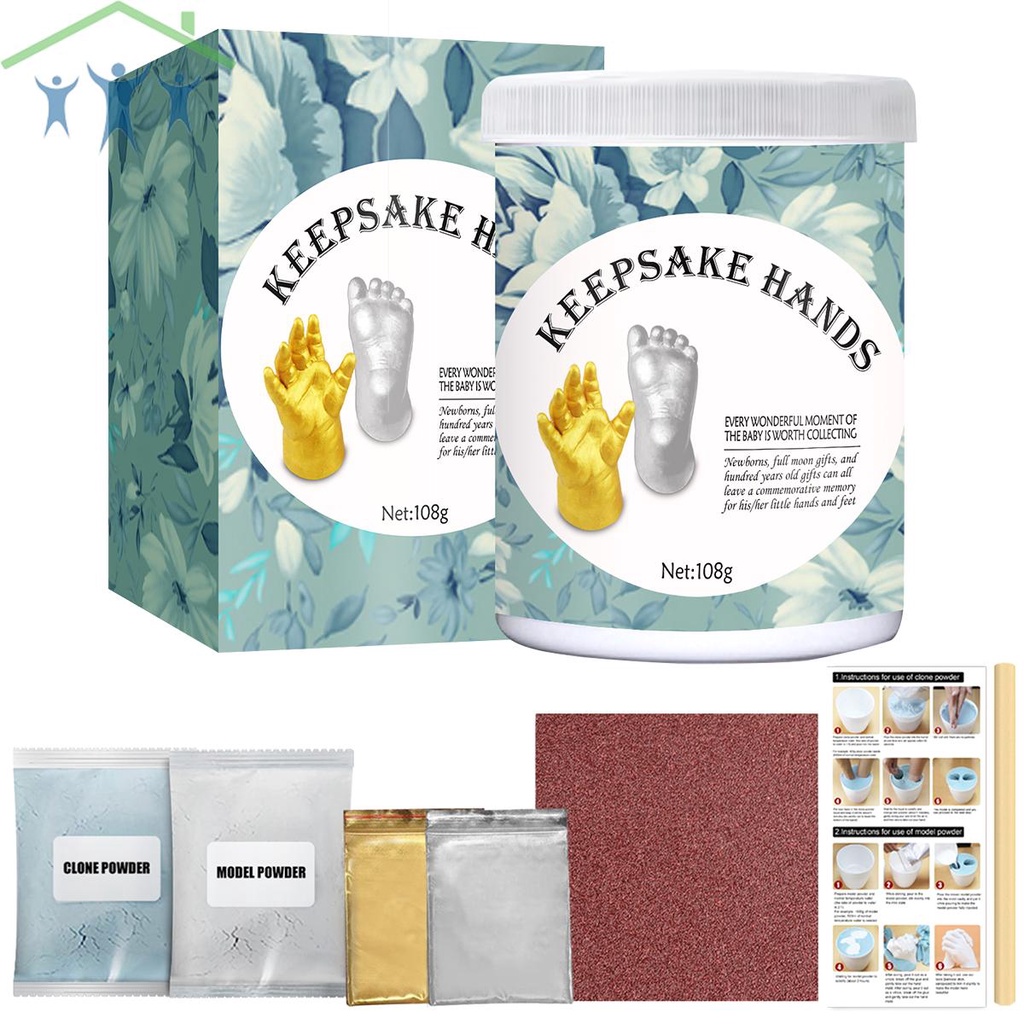 Baby Keepsake Hand Casting Kit DIY Plaster Statue Molding Kit 3D Hand ...