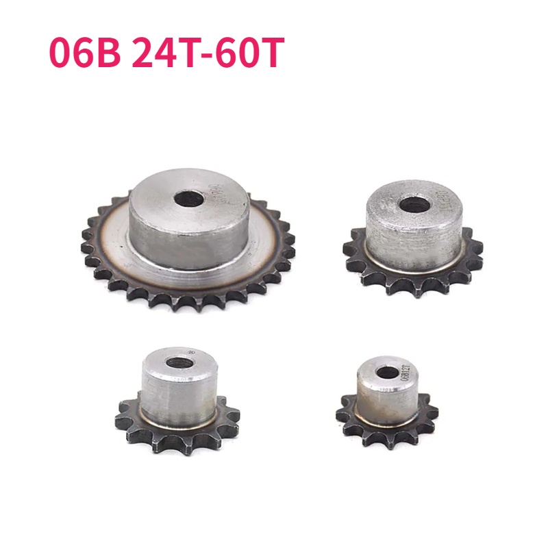 1pcs 06B Chain Gear 24-60 Teeth A3 Steel Industrial Sprocket Wheel ...