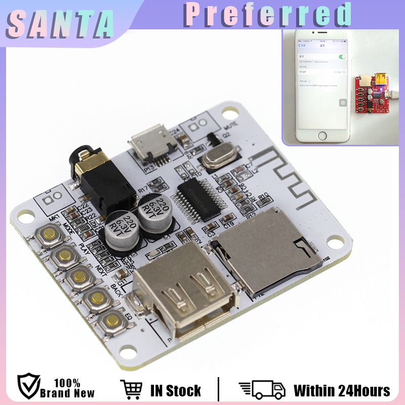 Lossless Bluetooth Audio Receiver Module Wireless Mp3 Decoder USB Board ...