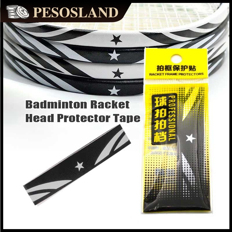 1 Pair Badminton Racket Head Protection Tape / Racquet Guard Tape Anti ...