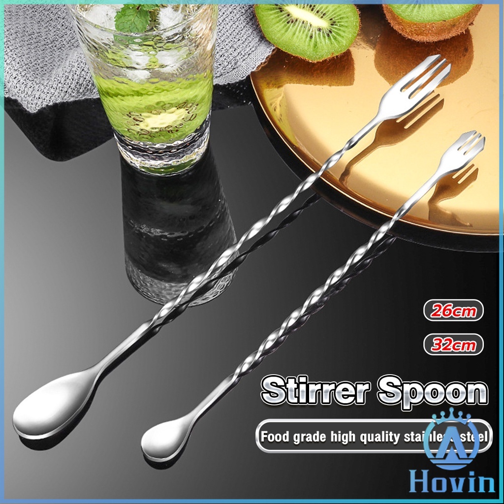 Stirrer Spoon Cocktail Stirring Spoon Milk Tea Juice Stirrer Coffee ...