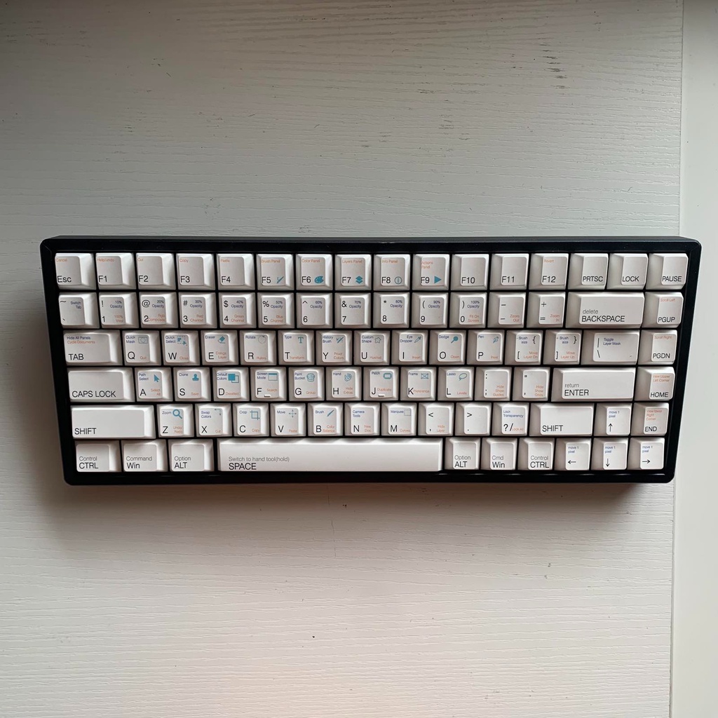 136 Keys Photoshop Keycaps Cherry Profile Dye-sub PS Shortcut Reference ...