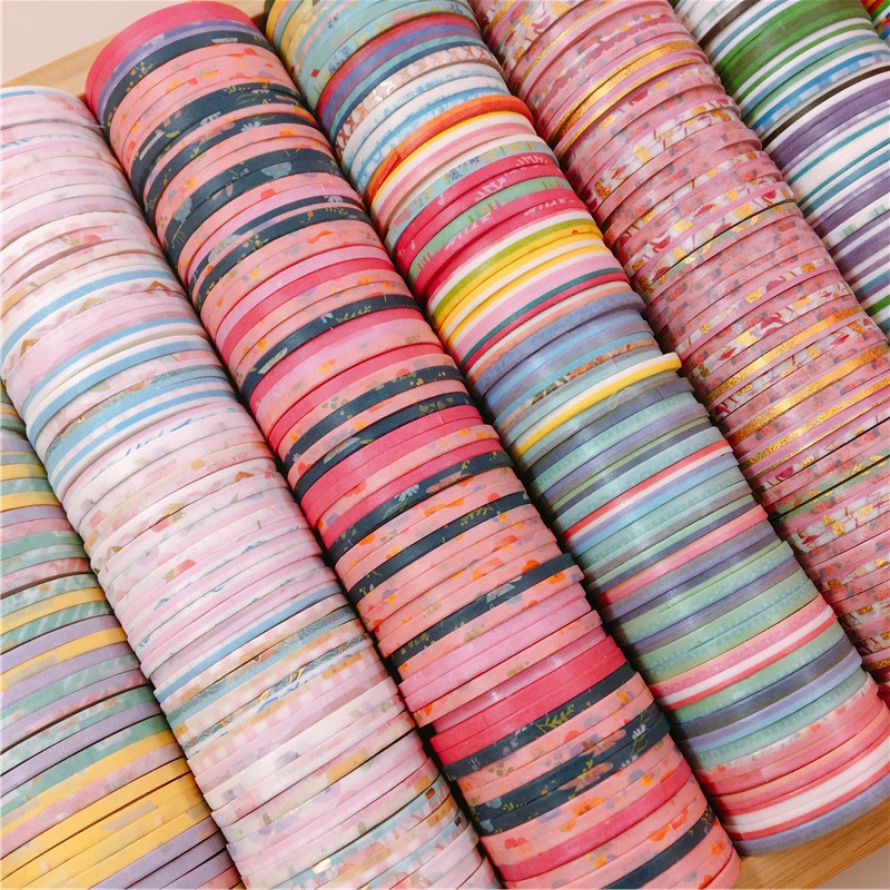 10 Rolls Simple Extremely Fine Decorative Tape Creative Students DIY ...