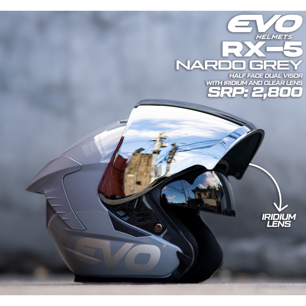 EVO HELMET RX5 MONO COLORS with free clear lens | Shopee Philippines