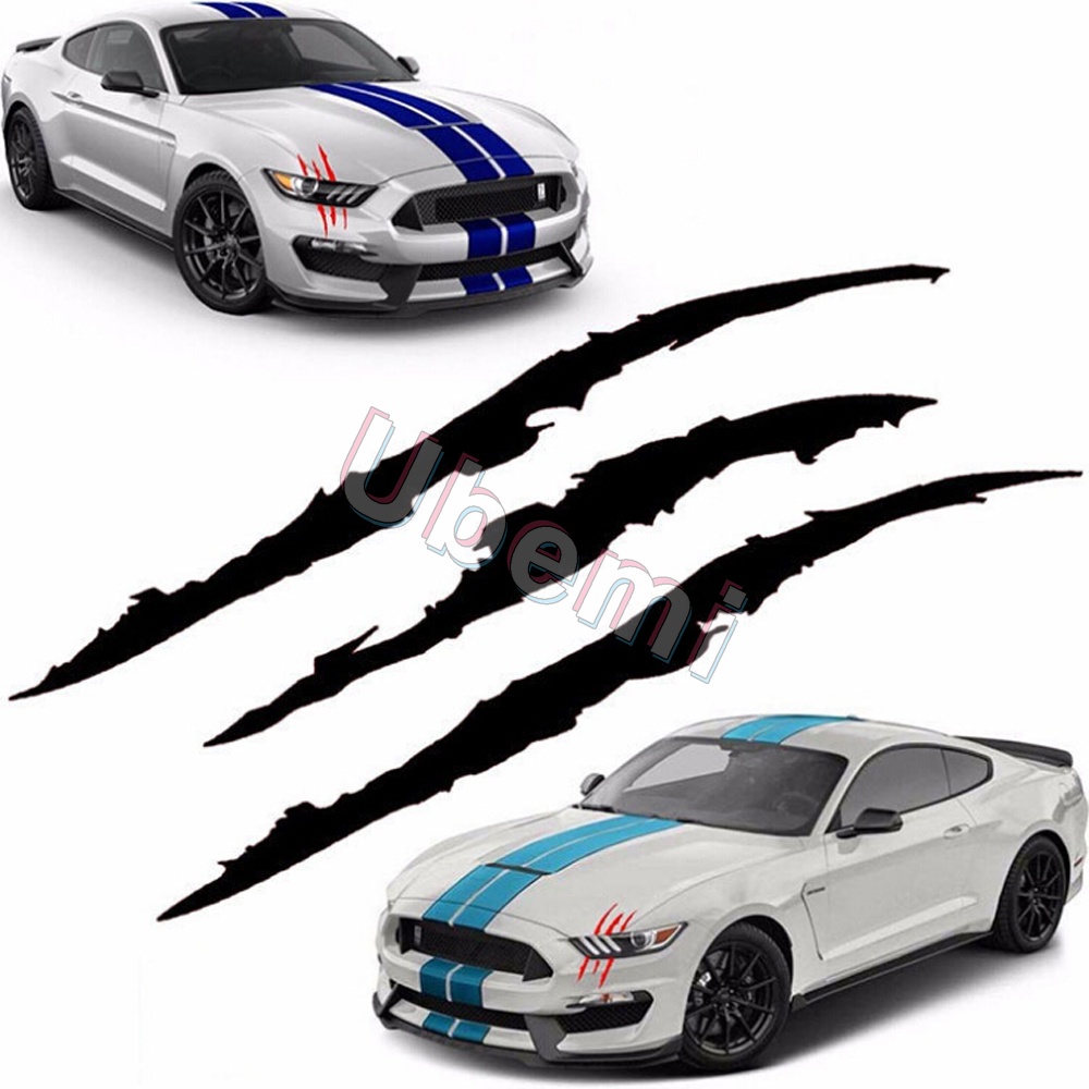 Reflective Motorcycle car stickers monster claw marks stripes stripes ...