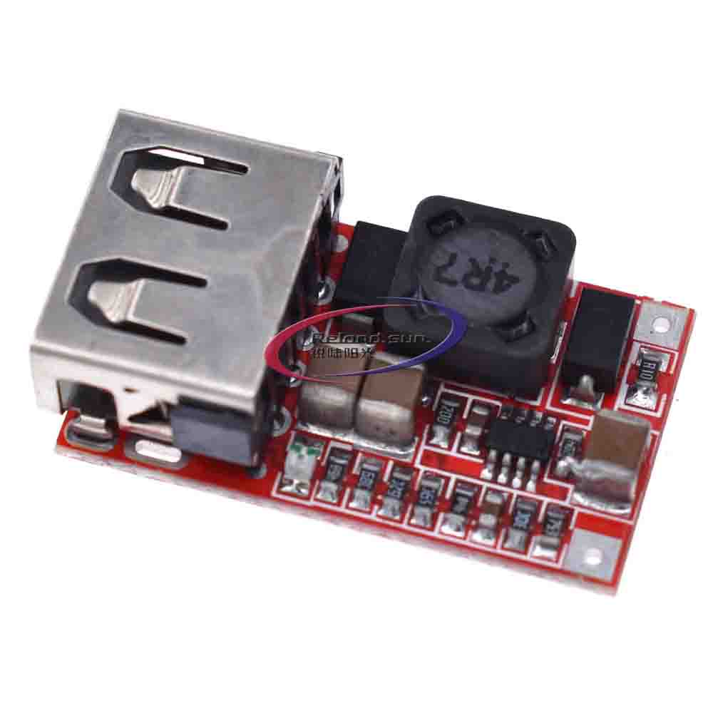6-24V 24V 12V to 5V USB Step Down Module DC-DC Converter Phone Charger ...