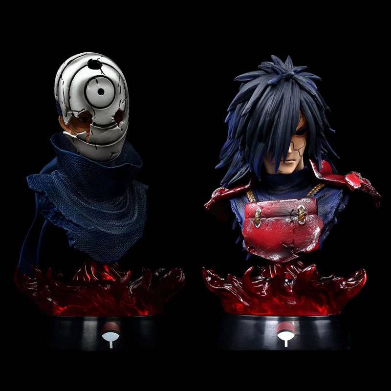 Naruto Action Figure 16cm Bust Collection Uchiha Madara Obito Statue ...