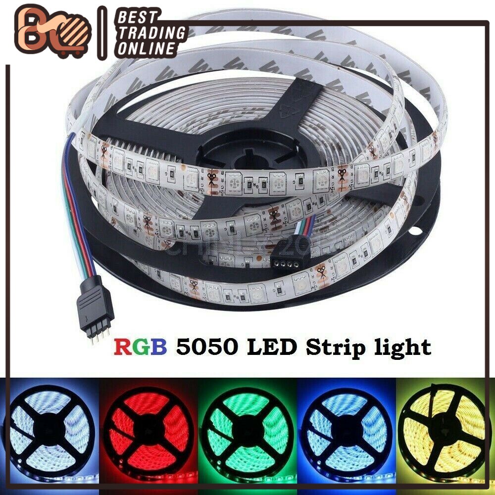 Led Strip Lights 5Meter RGB Led Room Lights 5050 Led Tape Lights Color ...