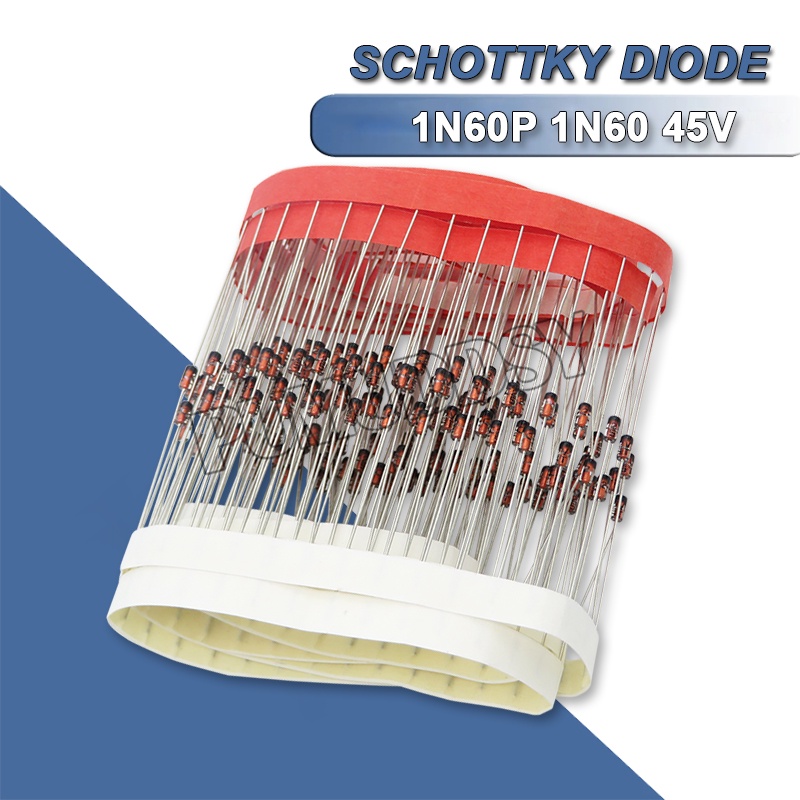 100PCS 1N60P 1N60 SCHOTTKY DIODE 45V Germanium Diode,TV FM Radio ...