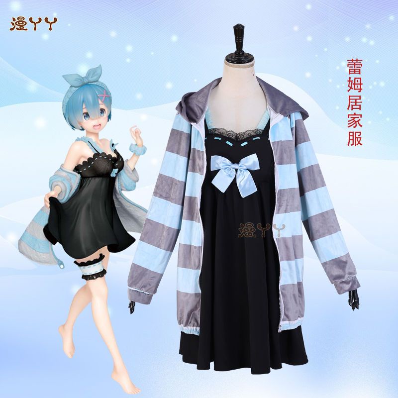 Amine Re:Zero Kara Hajimeru Lsekai Seikatsu Rem Maid Dress Cosplay ...