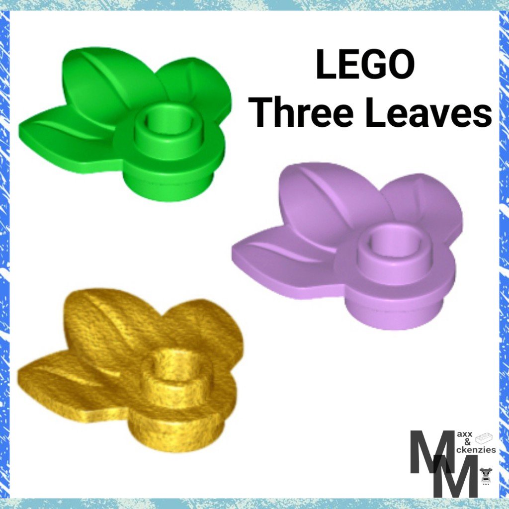 Plant Plate, Round 1 x 1 with Three Leaves LEGO Plant (32607) | Shopee ...