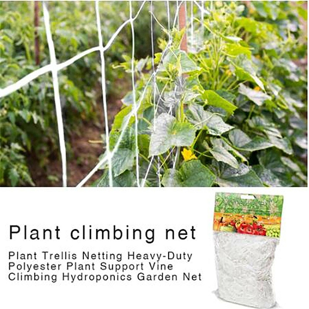 Garden White Trellis Netting Support Bean Plant Nets Mesh Vegetables ...