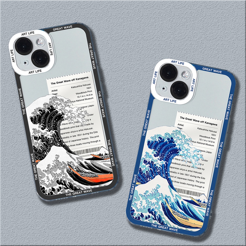 Fashion The Great Wave Off Kanagawa Clear Phone Case For Xiaomi Mi 12T ...