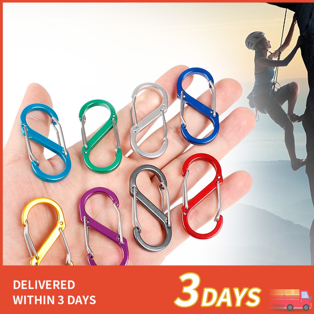 Stainless Steel S Type Carabiner/Mini Keychain Hook/Anti-Theft Outdoor ...