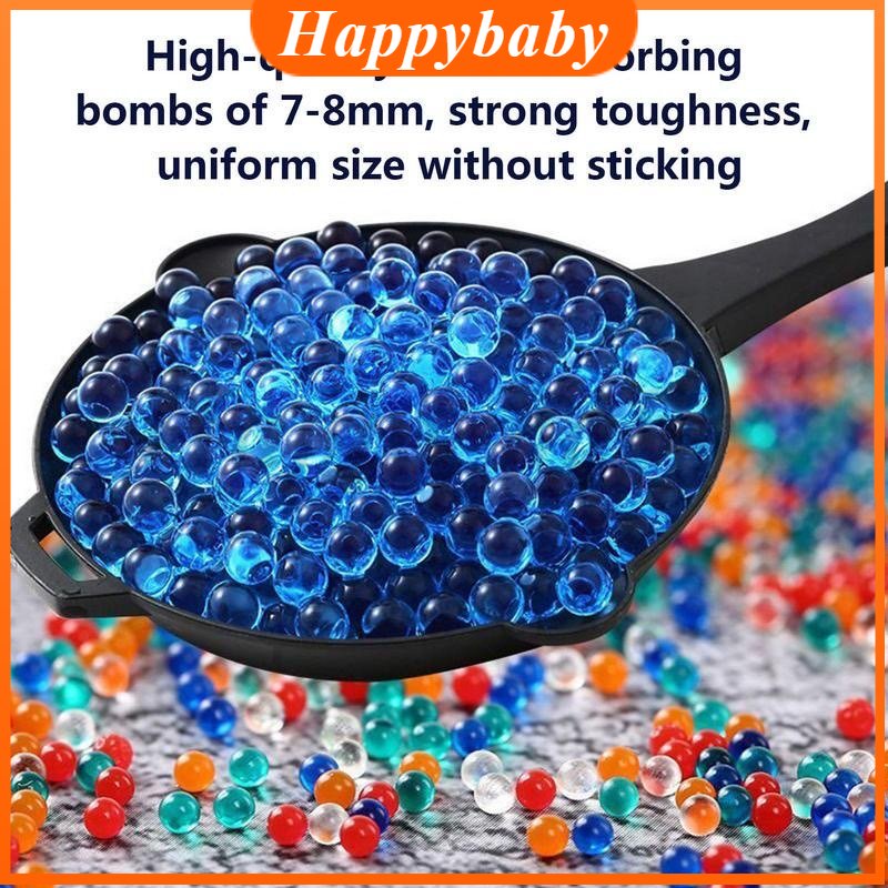 6-7mm 7-8mm 9-11mm Bagged Ball Colored Crystal Water Gel Kids Blaster ...