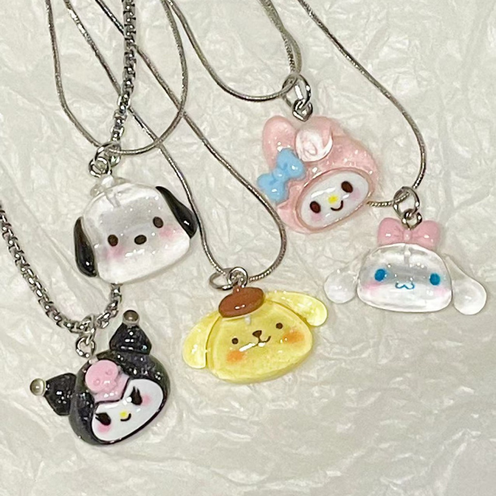 Original Cute Sanrio Couple Necklace Cinnamoroll Babycinnamoroll Pacha ...