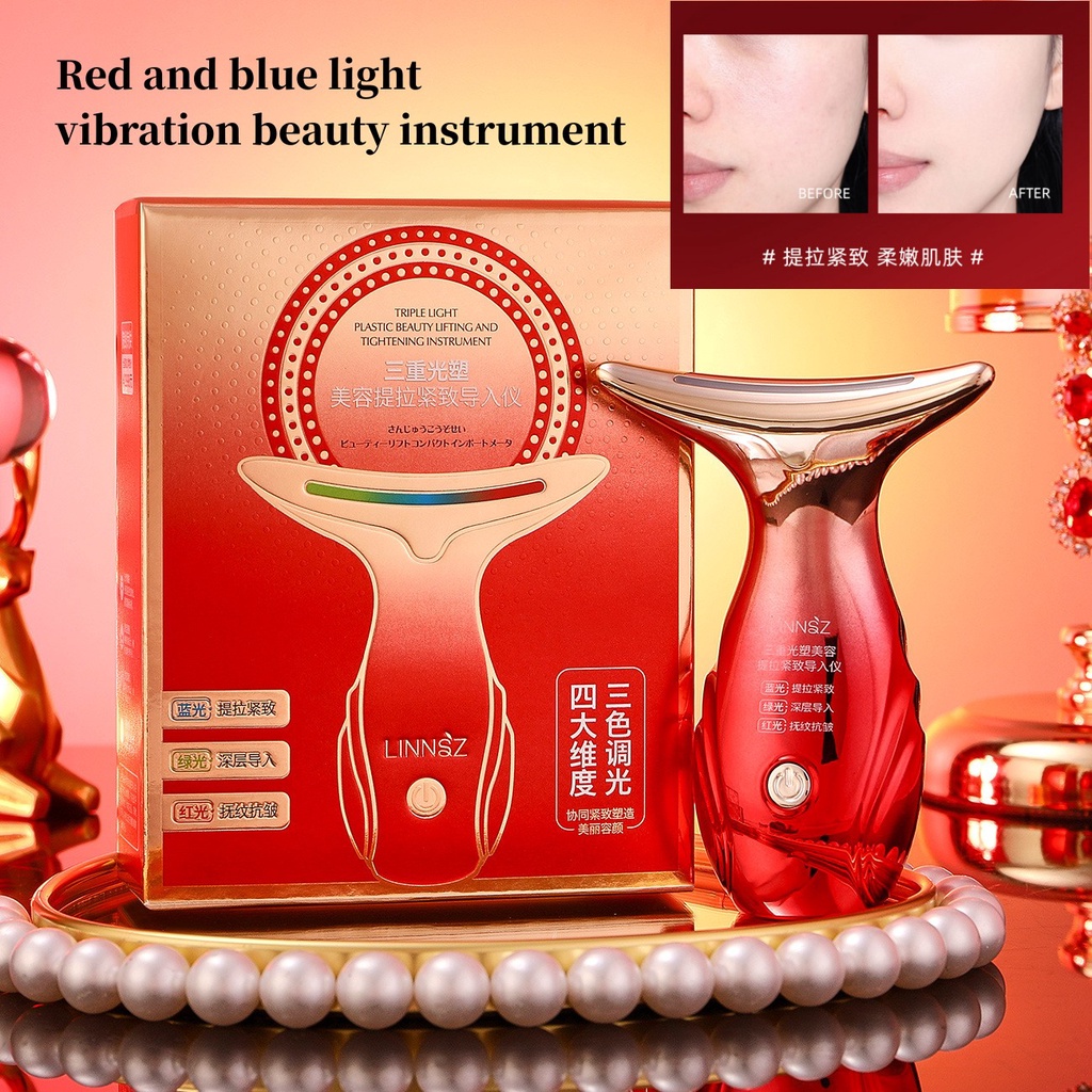 Triple light beauty lifting and tightening introduction instrument Red ...