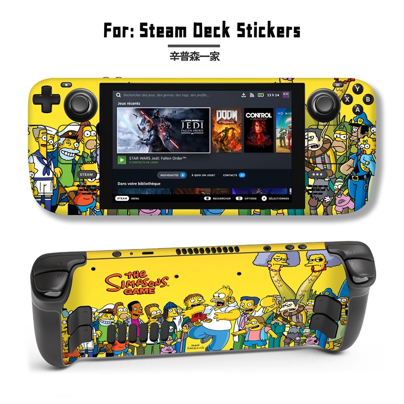 Steam Deck Skin Sticker Kawaii Cute Anime Game Pattern Full Wrap Cover ...