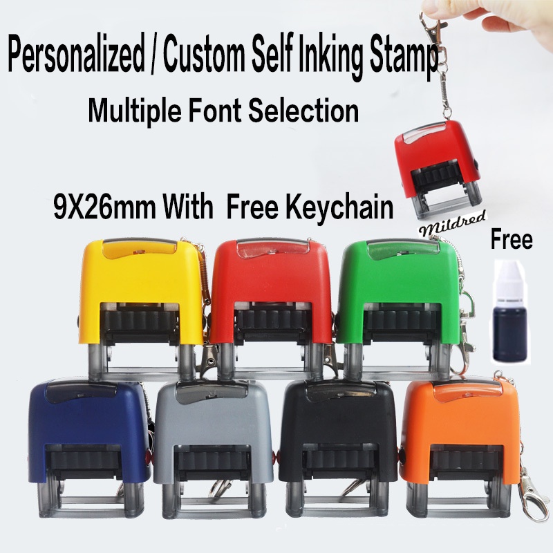 Stamp Personalized【Free ink】 / Custom Self Inking Stamp Signature ...