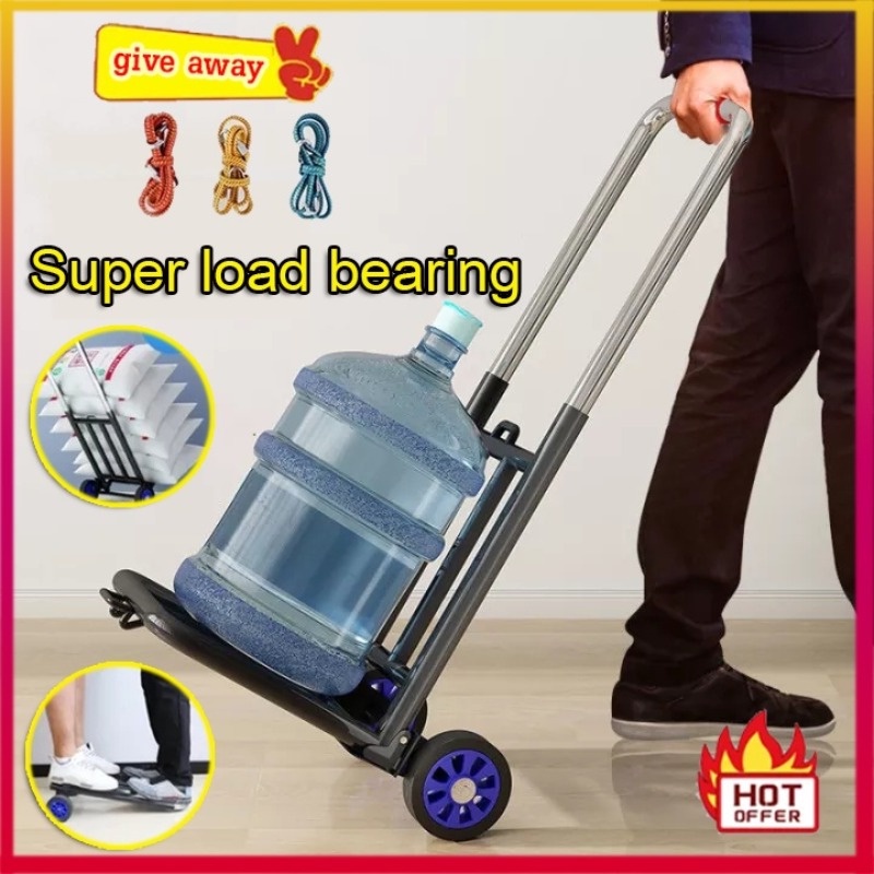 TROLLEY BLACK Multifunction Foldable Grocery Trolley Grocery Cart fold ...