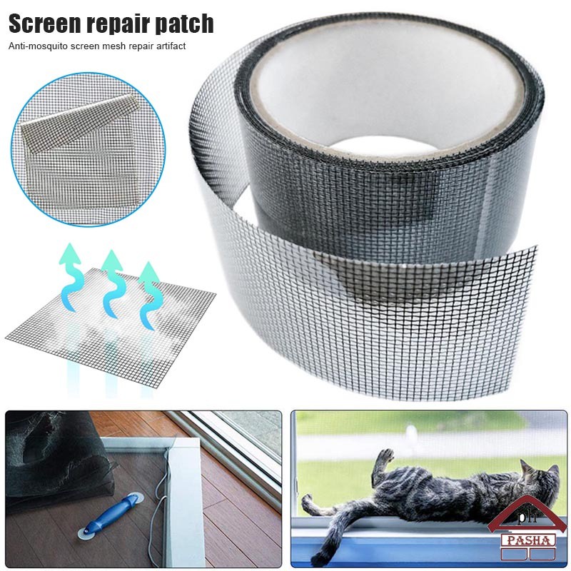 Window Screen Repair Kit Tape Screen Patch Repair Kit Well Ventilated ...