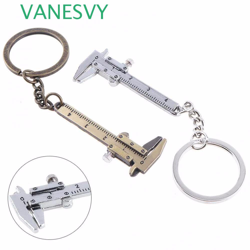 VANESVY Vernier Caliper Keychain Portable Scale Keychain Gadget 0-4cm ...