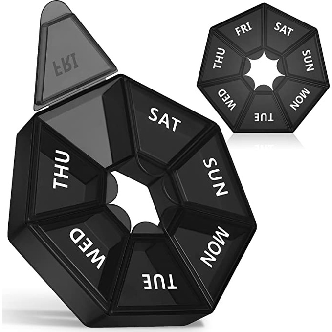 Pill Case Plastic 7 Days Tablet Candy Box/Portable Storage Tablet ...