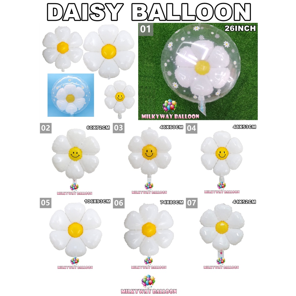 FROM KL DAISY FLOWER BALLOON THEME BALLOON BIRTHDAY PARTY BALLOON 2 ...