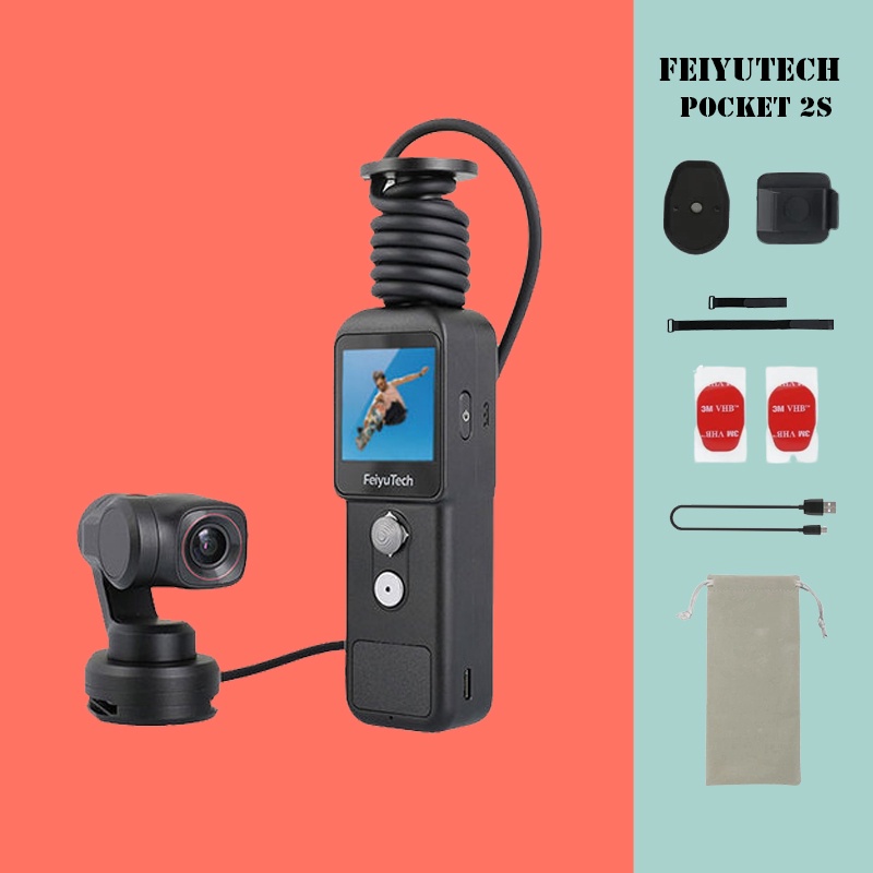 FEIYUTECH pocket 2s wearable 4K action camera Gimbal 3-axis stabilizer ...