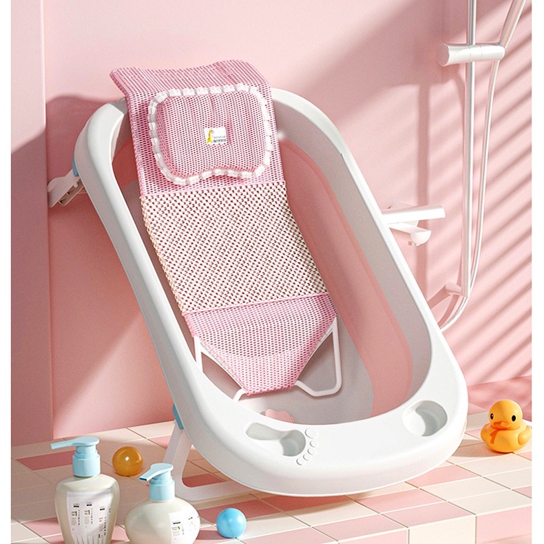 Children's Shower Rack Bathing Net Bed Baby Bath Seat Tub Bath Net Rack ...