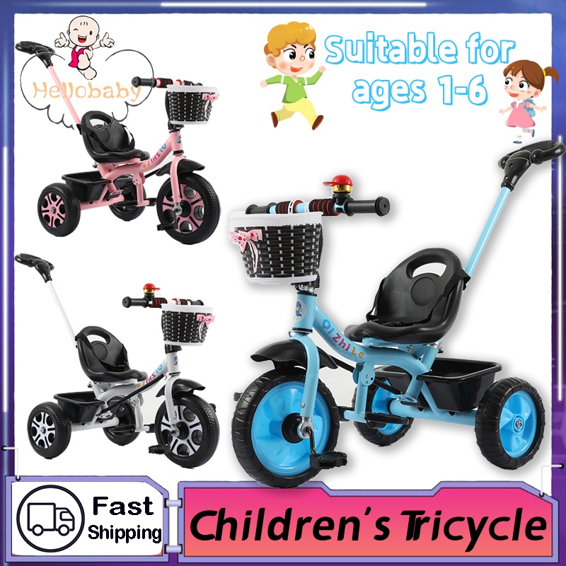 Stroller Bike For Kids Children's Bicycle Baby Bike Tricycle with Front ...