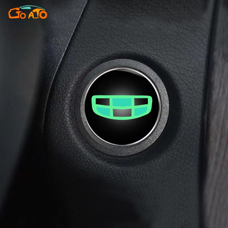 GTIOATO Car Push Start Button Decorative Stickers Luminous Ignition ...
