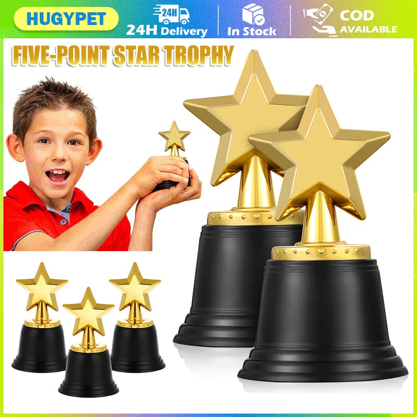 1Pc Mini Star Trophy Awards Golden Trophies for Party Celebrations Ceremony Appreciation Gift ...