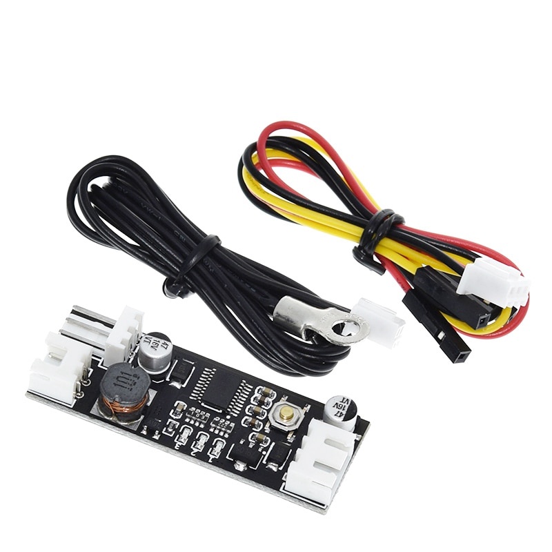 Single 12V 0.8A DC PWM 2-3 Wire Fan Temperature Control Speed Controller Chassis Computer Noise ...