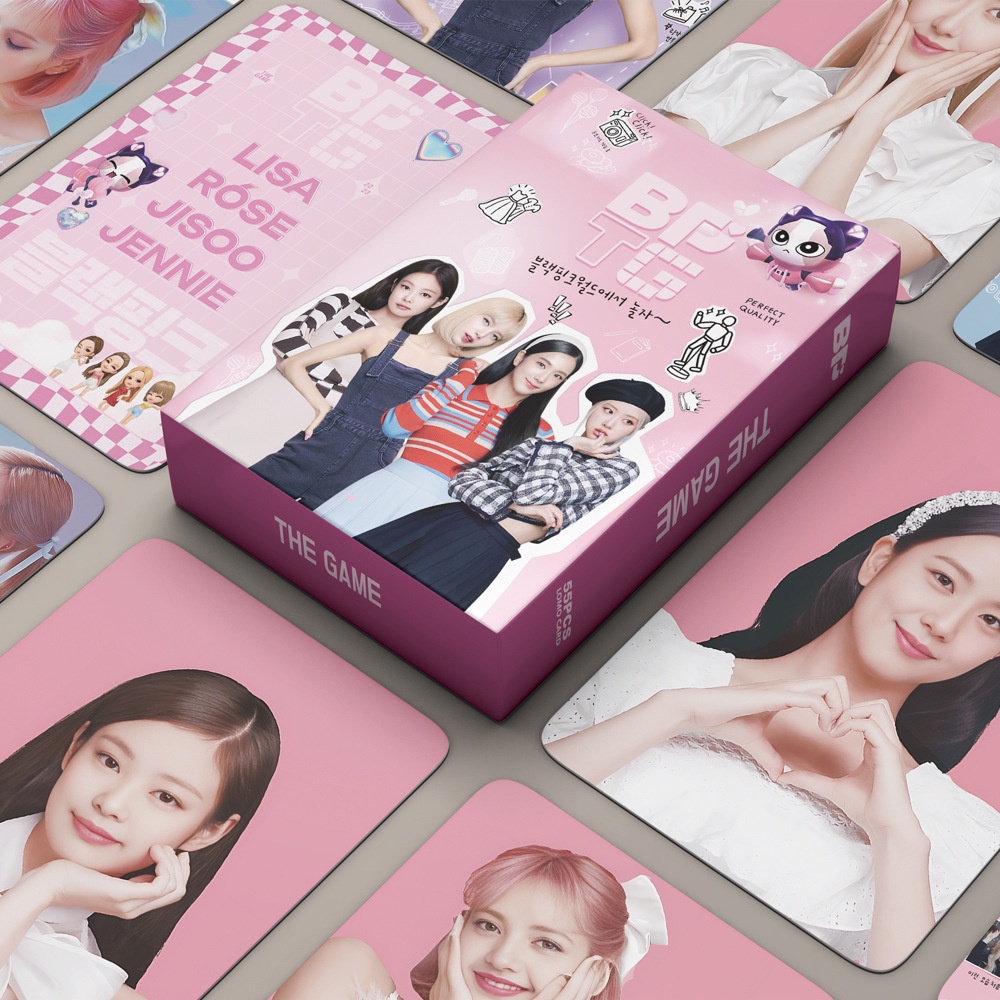 Blackpink BRON PINK THE GAME BPTG Photocard JENNIE JISOO LISA ROSE Lomo ...
